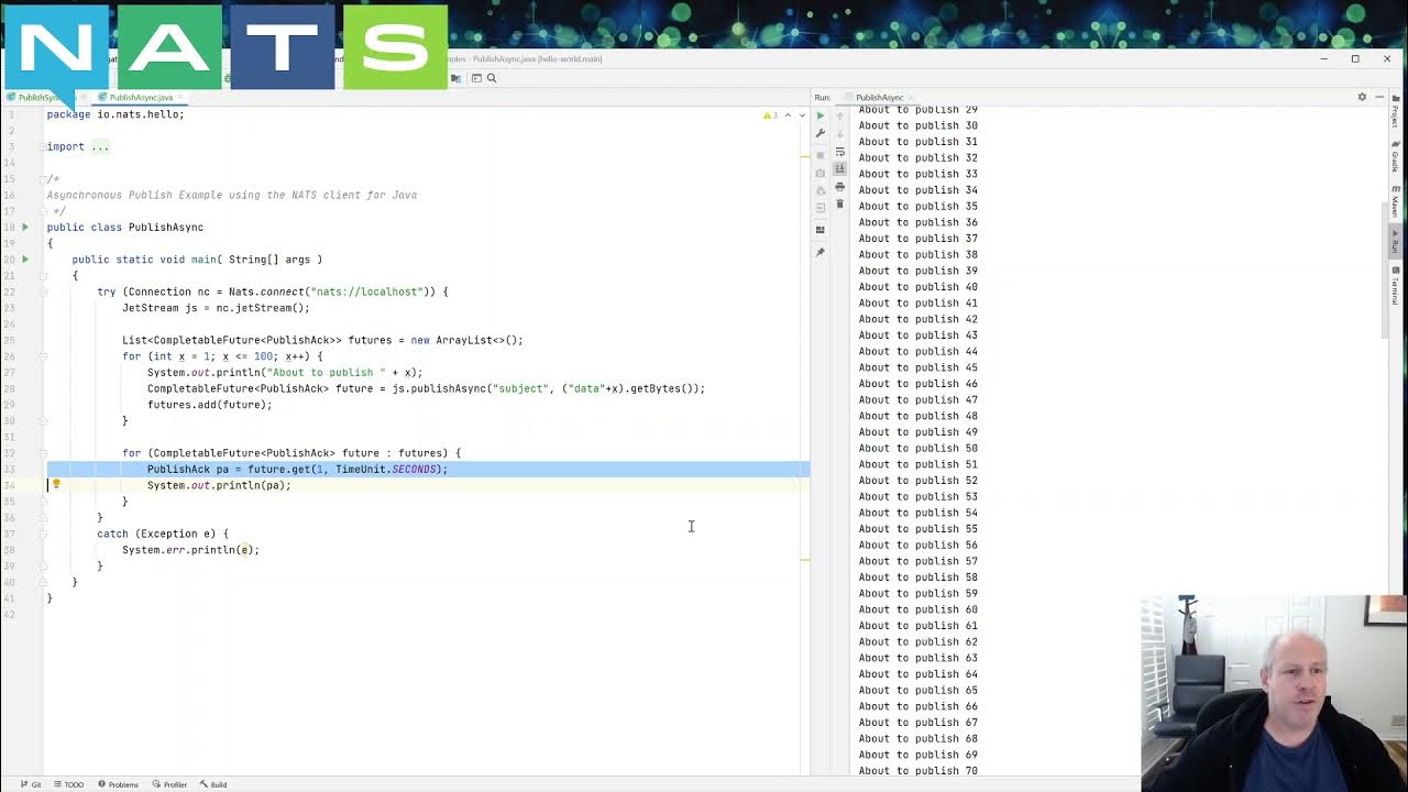 Synchronous and Asynchronous Publishing with the NATS.io Java Library - YouTube