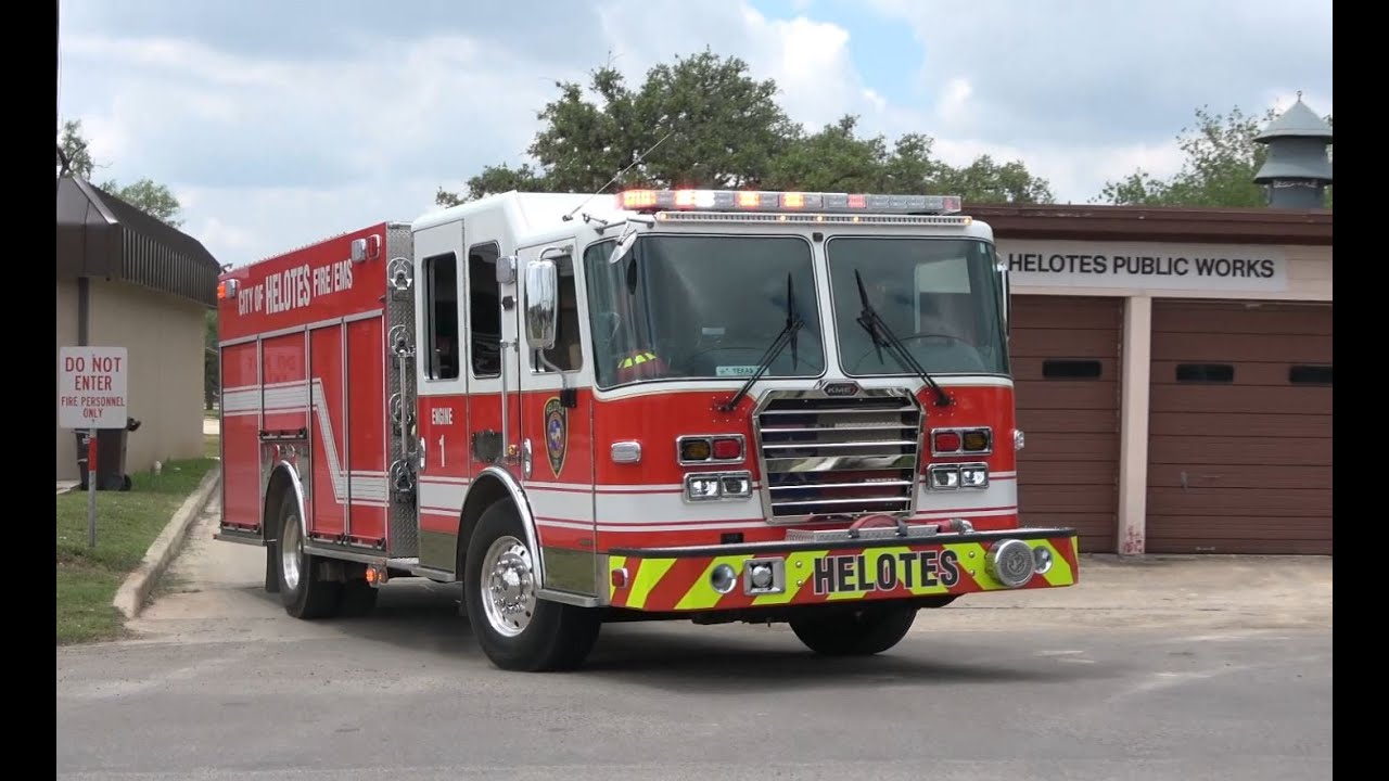 Medic 2 & Engine 1 Responding [Helotes Fire Department] - YouTube