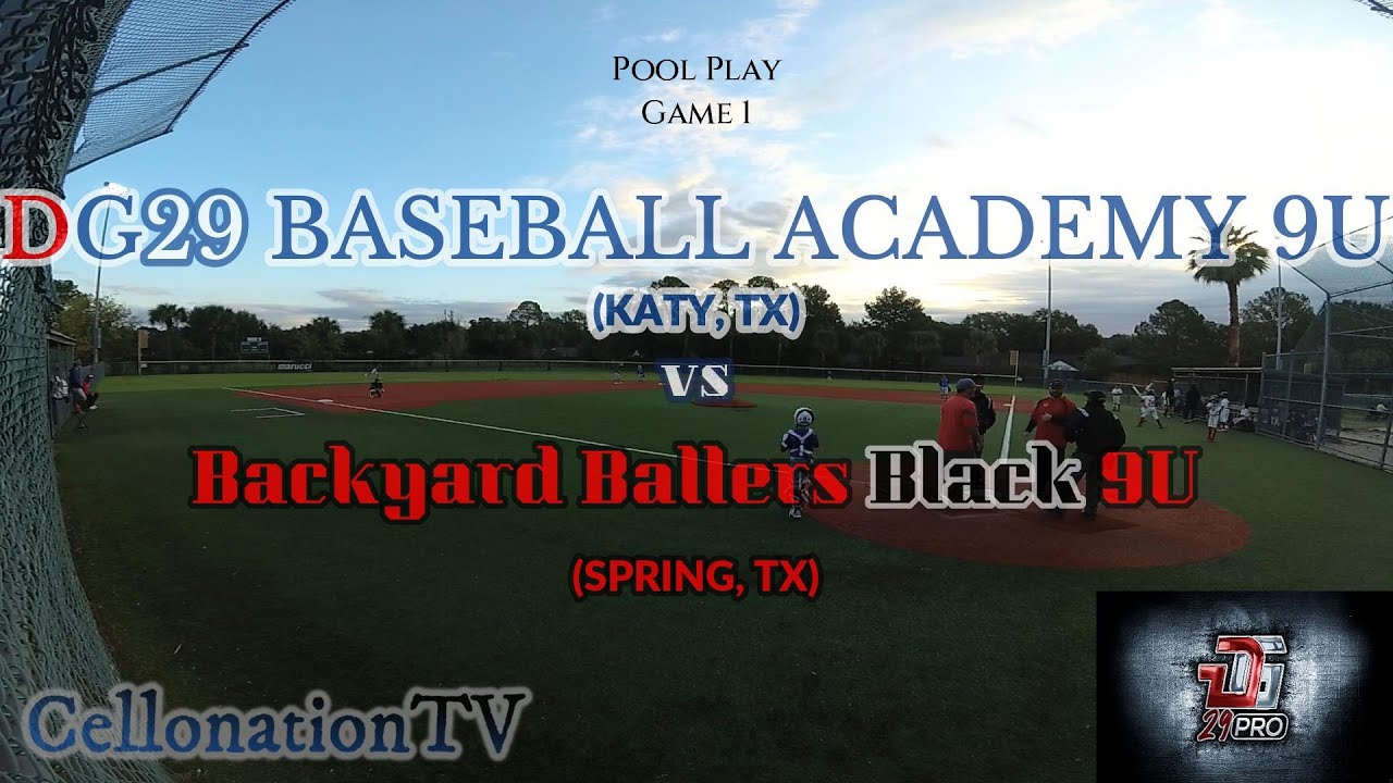 Backyards Ballers Black 9u vs DG Baseball Academy 9u - YouTube