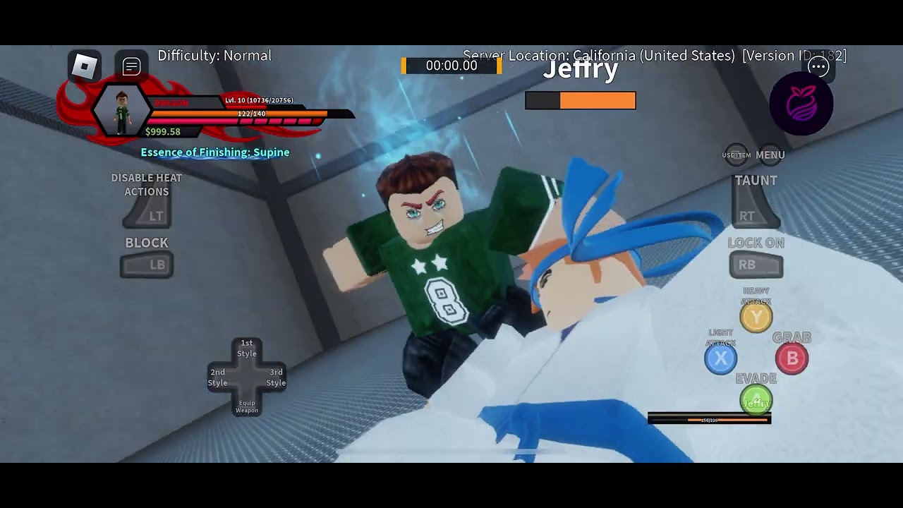 Using Dragon Style Vs Vulcan [Roblox Right 2 fight] - YouTube