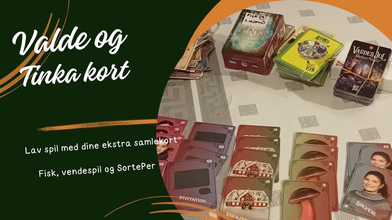 Valde og Tinka kort spil - YouTube