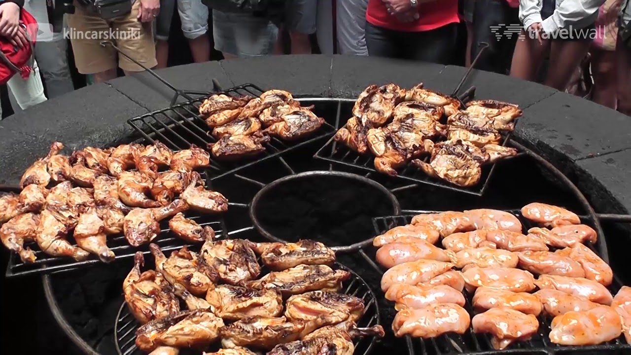 "El Diablo" volcanic restaurant in Spain - YouTube