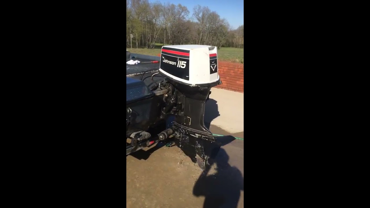 1975 Johnson 115 Test Run - YouTube