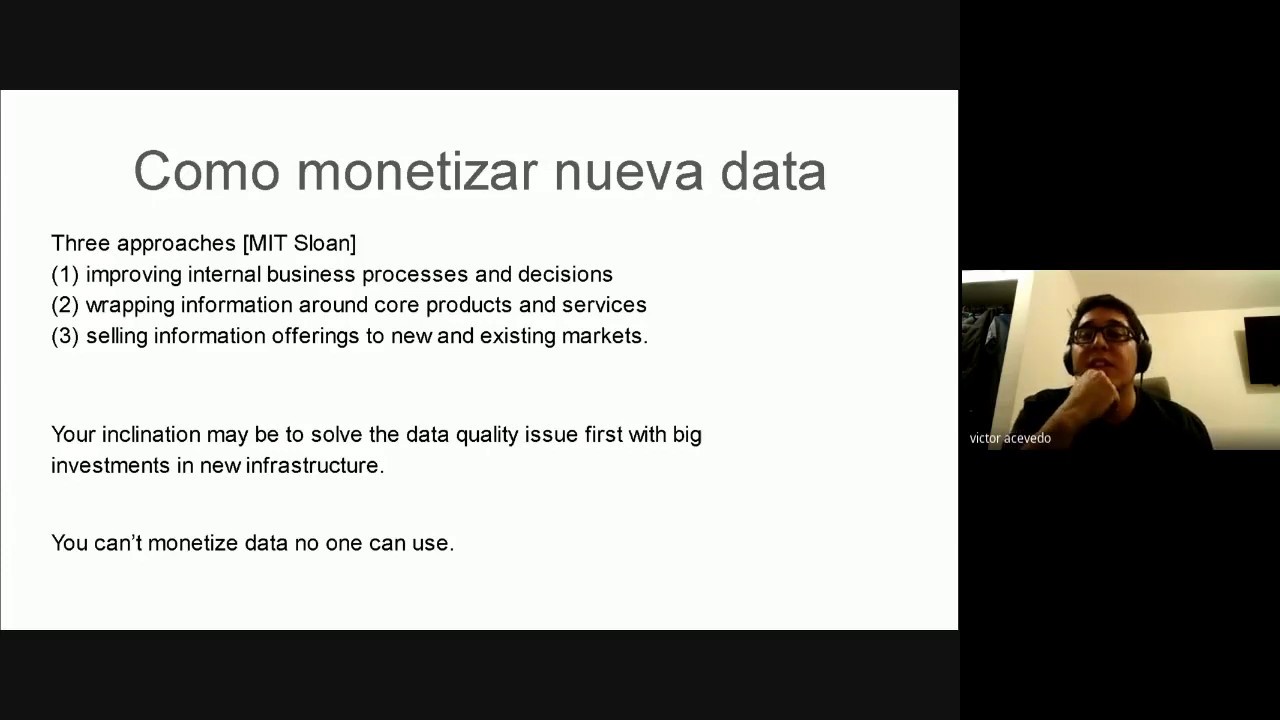 DataLive:"Conversemos de Data & Analytics" ¿Cómo monetizar nueva data ...