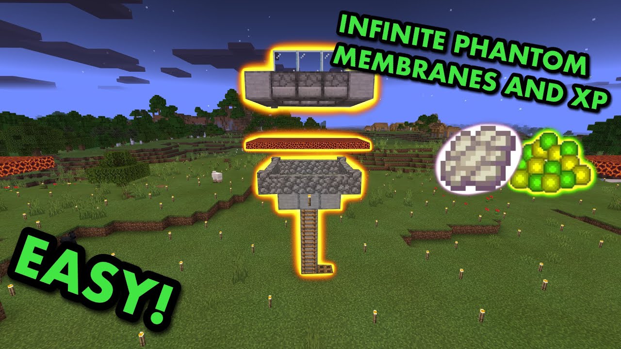 SIMPLE 1 21 PHANTOM FARM TUTORIAL In Minecraft Bedrock MCPE Xbox PS4 simple-1-21-phantom-farm-tutorial-in-minecraft-bedrock-mcpe-xbox-ps4