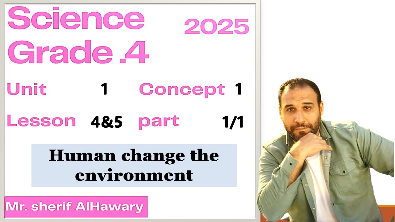 Science |Grade 4 |Human change the environment | Unit 1 concept 1 ...