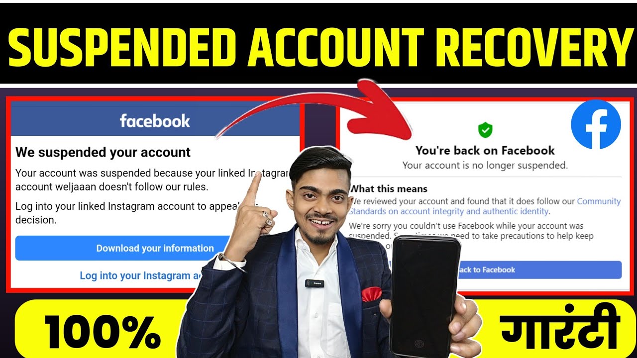 We Suspended Your Account facebook 180 Days Problem | How To Recover ...