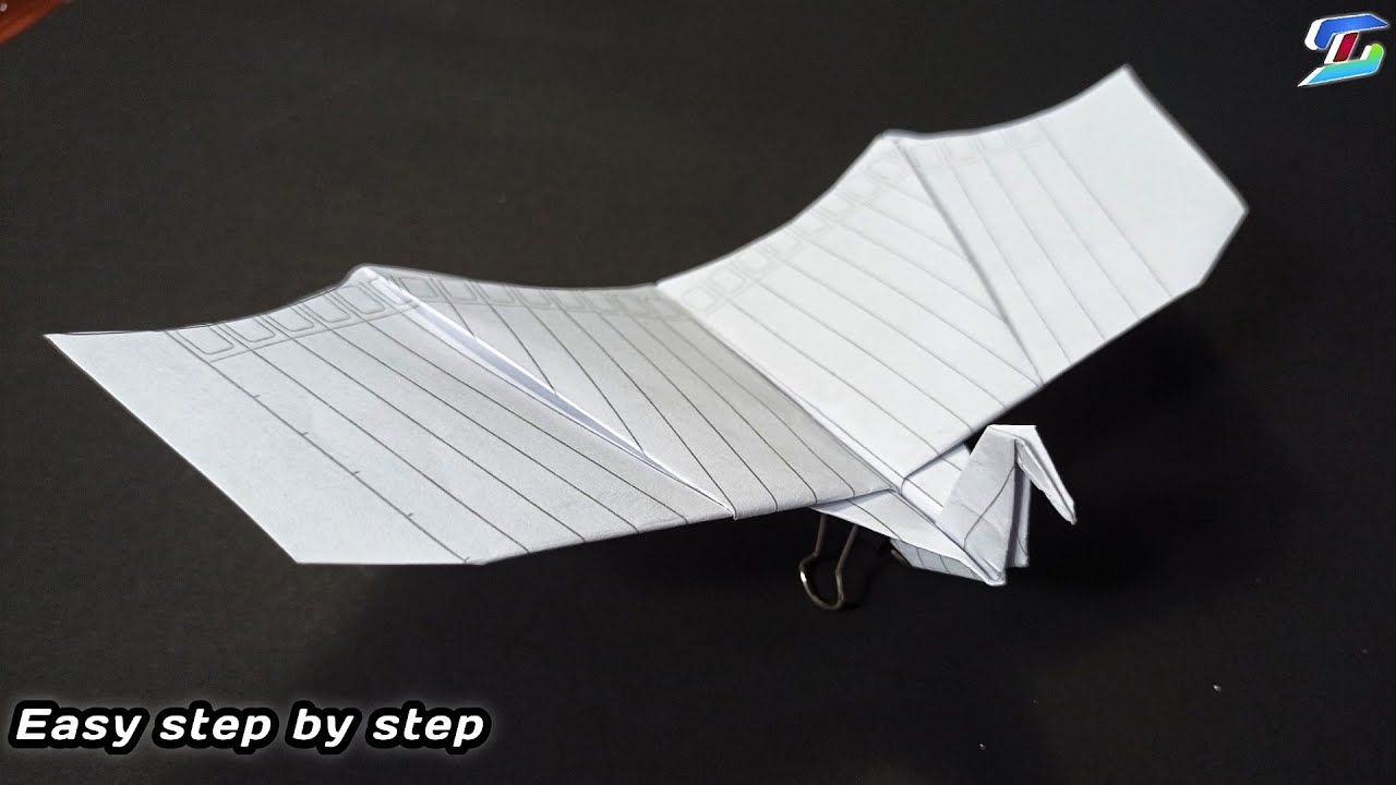 How to Make Paper Airplane from Notebook | Bird Paper Airplane | Crane ...