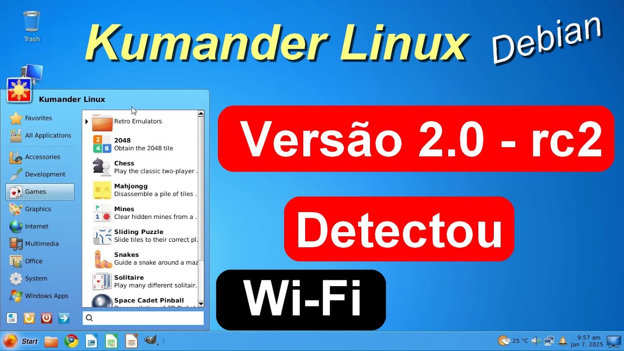 Kumander Linux 2.0 - rc2 detectou Wi-Fi - YouTube