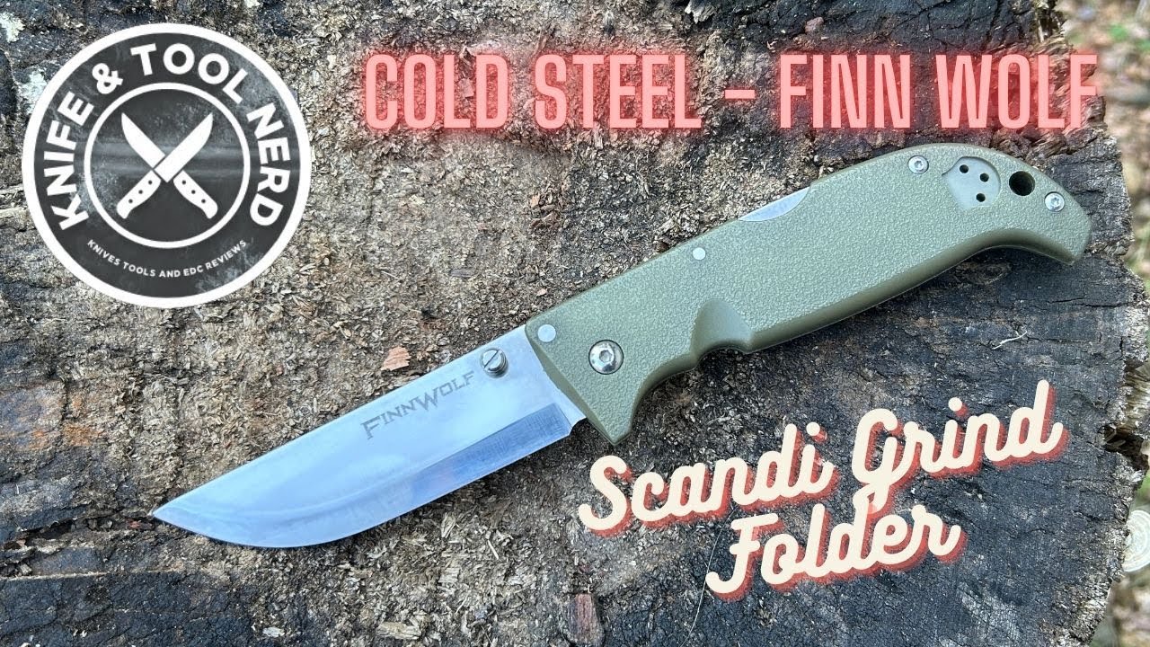 Cold Steel - Finn Wolf - Scandi Grind Folder - YouTube