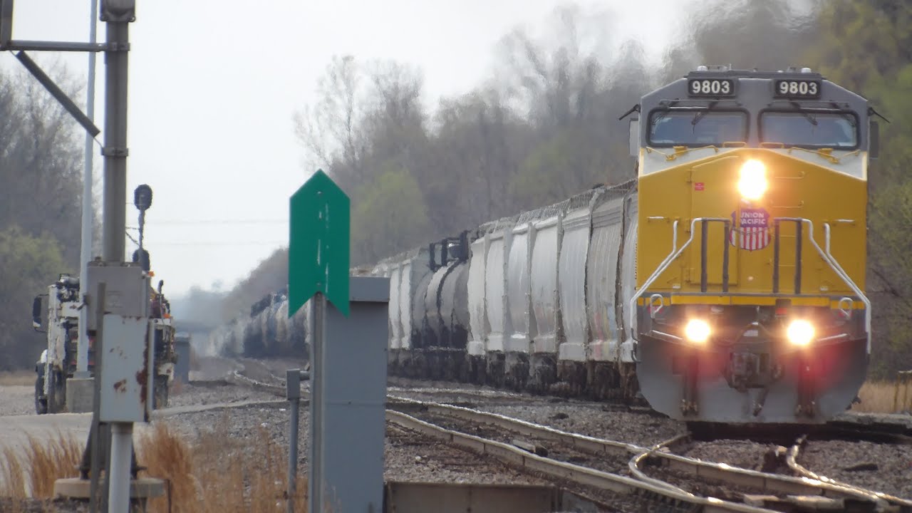 3-22-2024 CNW Dash 9 9803 Leader, and Rerouted C-NAMPAM With first ...