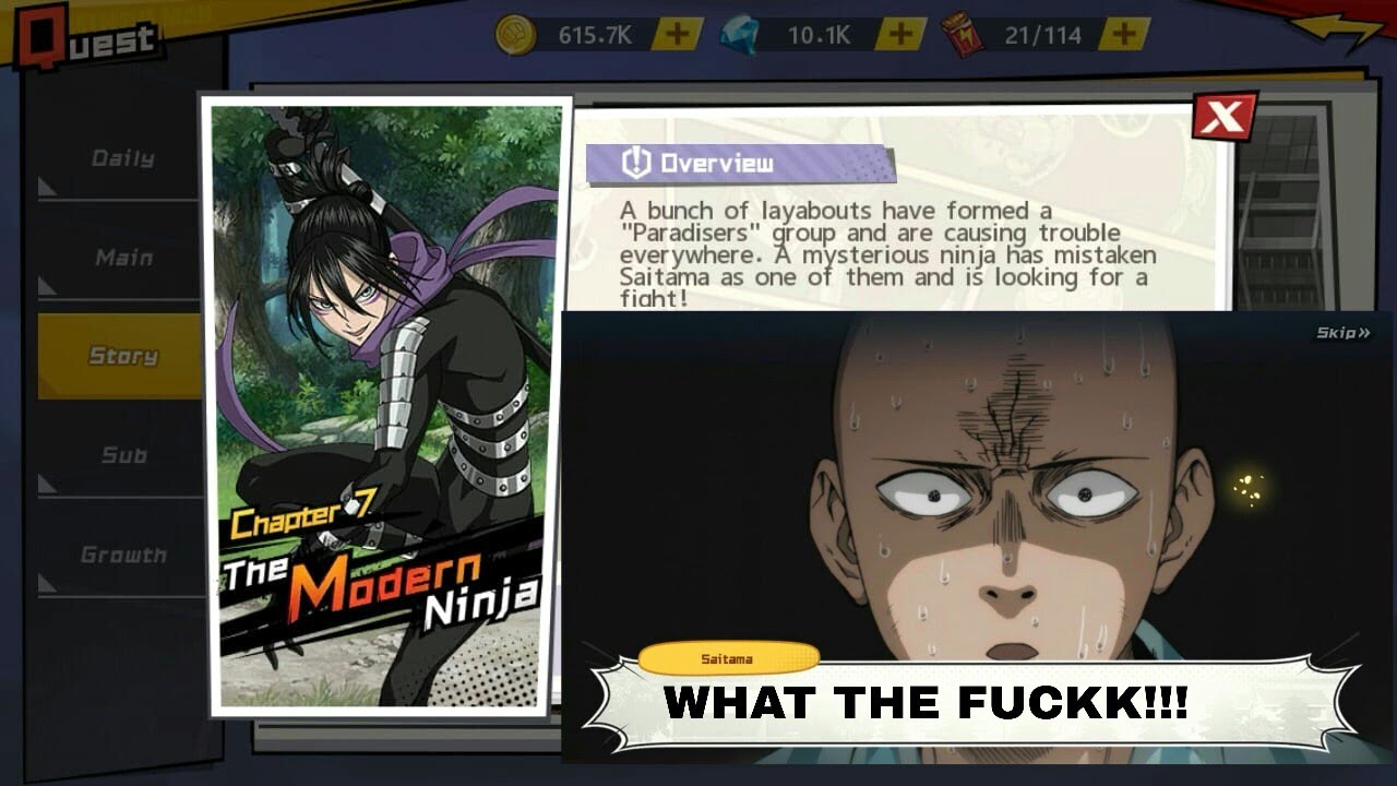 STORY CHAPTER 7 MODERN NINJA!!.... one punch man the strongest - YouTube