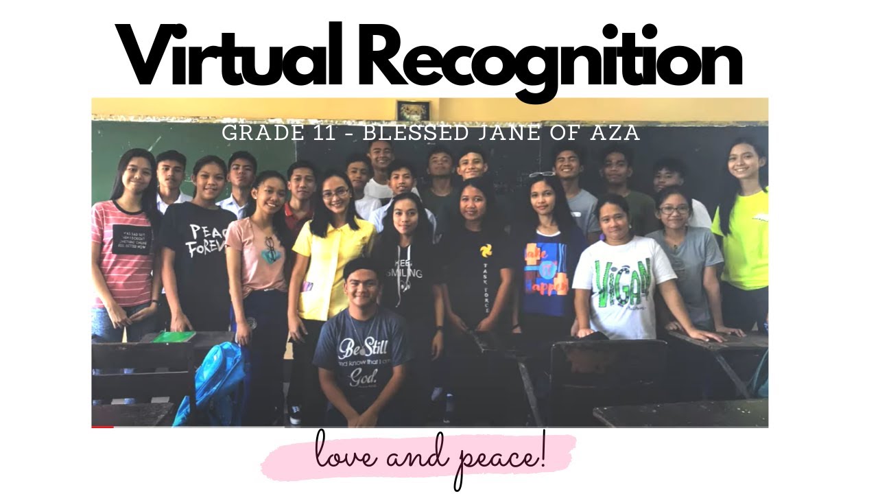 HRCF 2020 VIRTUAL RECOGNITION | Grade 11 - Blessed Jane of Aza - YouTube