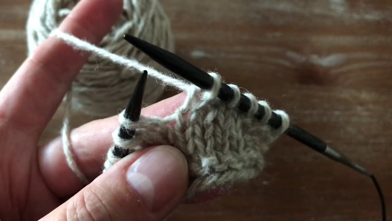 K2tog decrease (Knit 2 together decrease) - YouTube