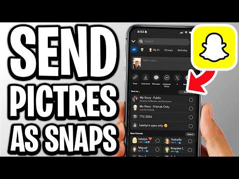 How To Send Pictures As Snaps On Snapchat (2026) - Full Guide