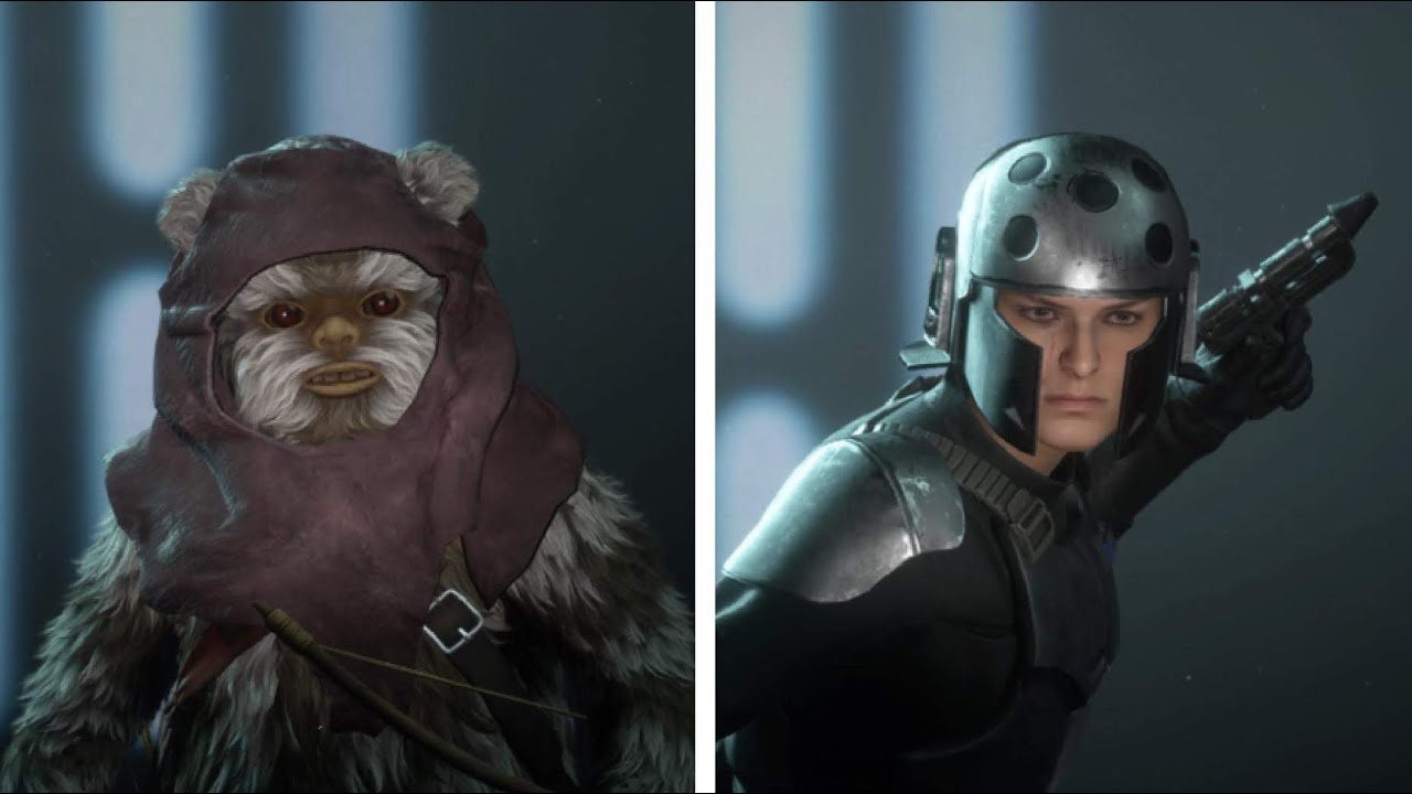 Ewok Hunter and ISB Agent Gameplay - Battlefront 2 - YouTube