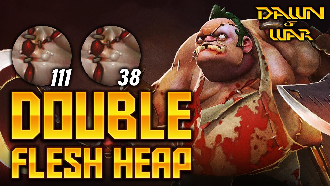 PUDGE HAVE A BUG (FIXED) | DOUBLE FLESH HEAP STACKS | DAWN OF WAR DOTA ...