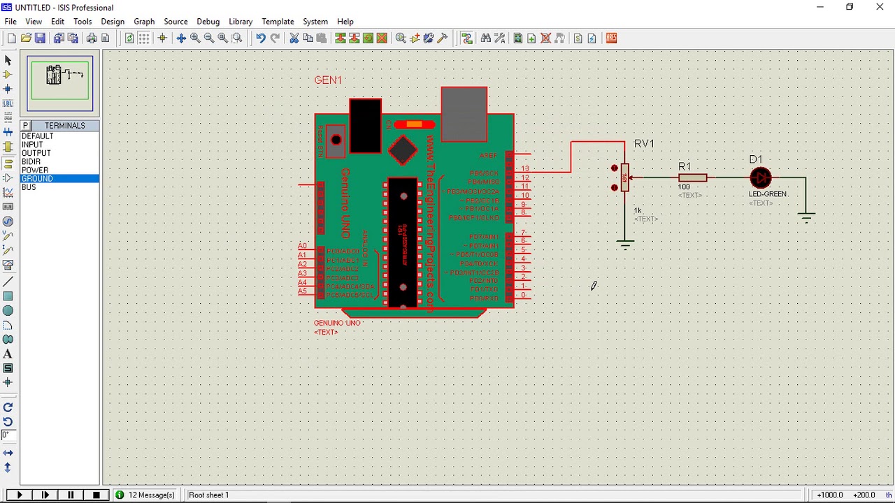 Proteus ile Arduino Dersleri 7- Bonus Video(Potansiyometre Ayarlı Led ...