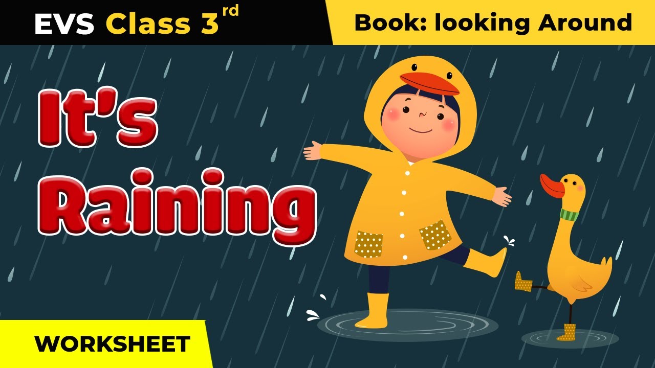 It's Raining - Worksheet | Looking Around | Class 3 EVS Chapter 9 ...