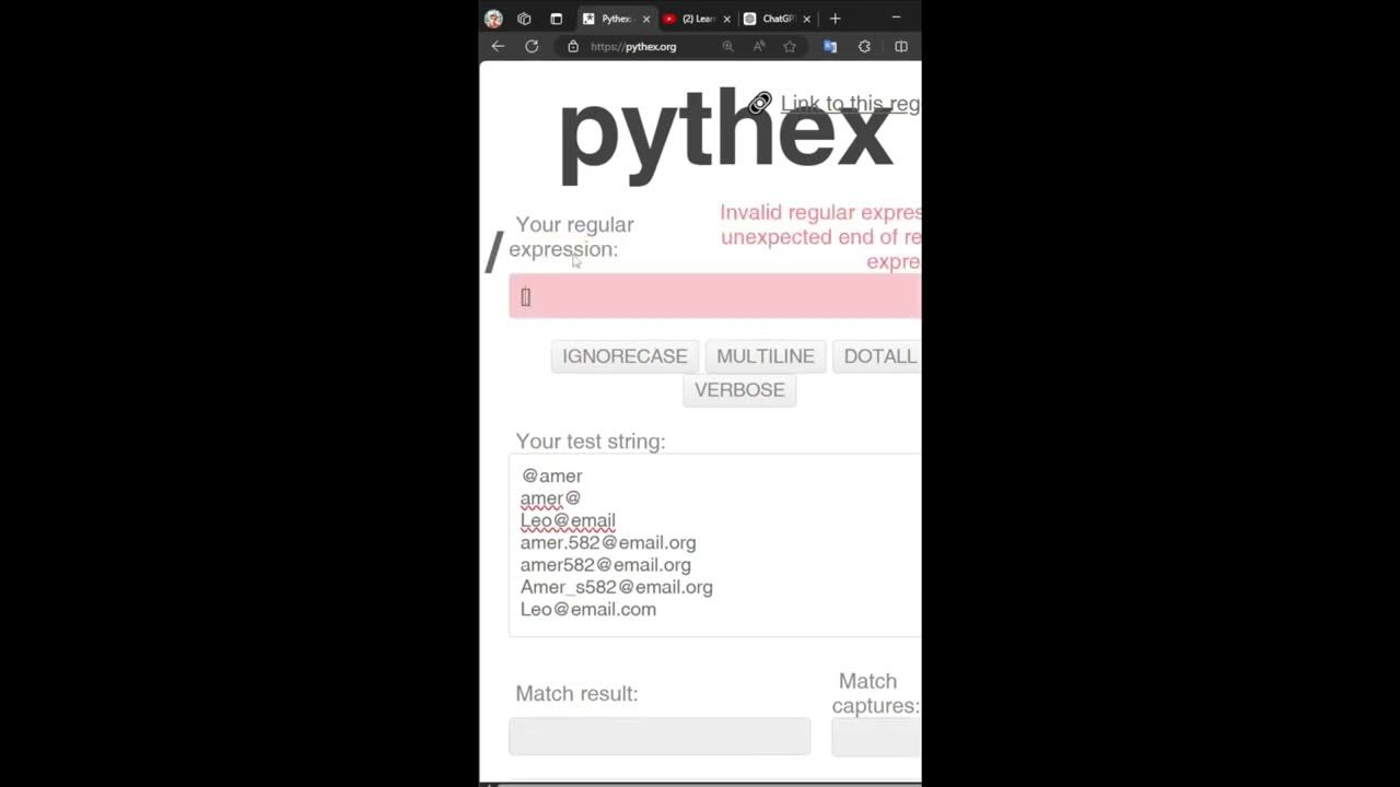 python email regex - YouTube
