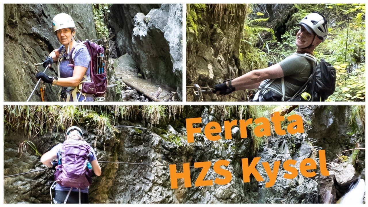 Ferrata HZS Kysel - YouTube