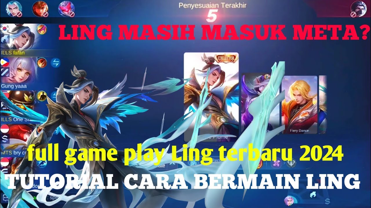 TUTORIAL CARA BERMAIN LING| FULL GAME PLAY LING| MOBILE LEGENDS - YouTube