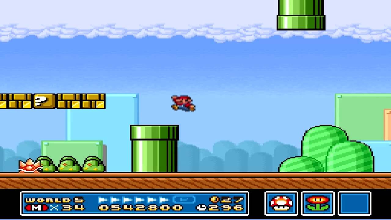 Super Mario Bros 3 World 5 Level 3 - YouTube