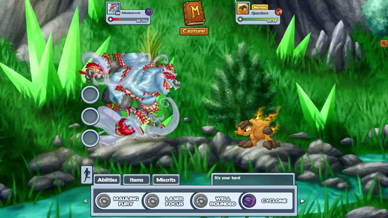 miscrits- capturing quackers the new dual element miscrit in emerald ...