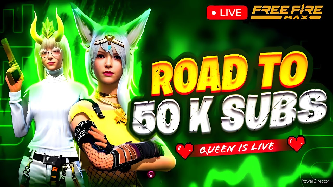 QUEEN GIRL LIVE RANK PUSH🚀 ️‍🔥| FREE FIRE LIVE CUSTOMS WITH QUEEN GIRL ...