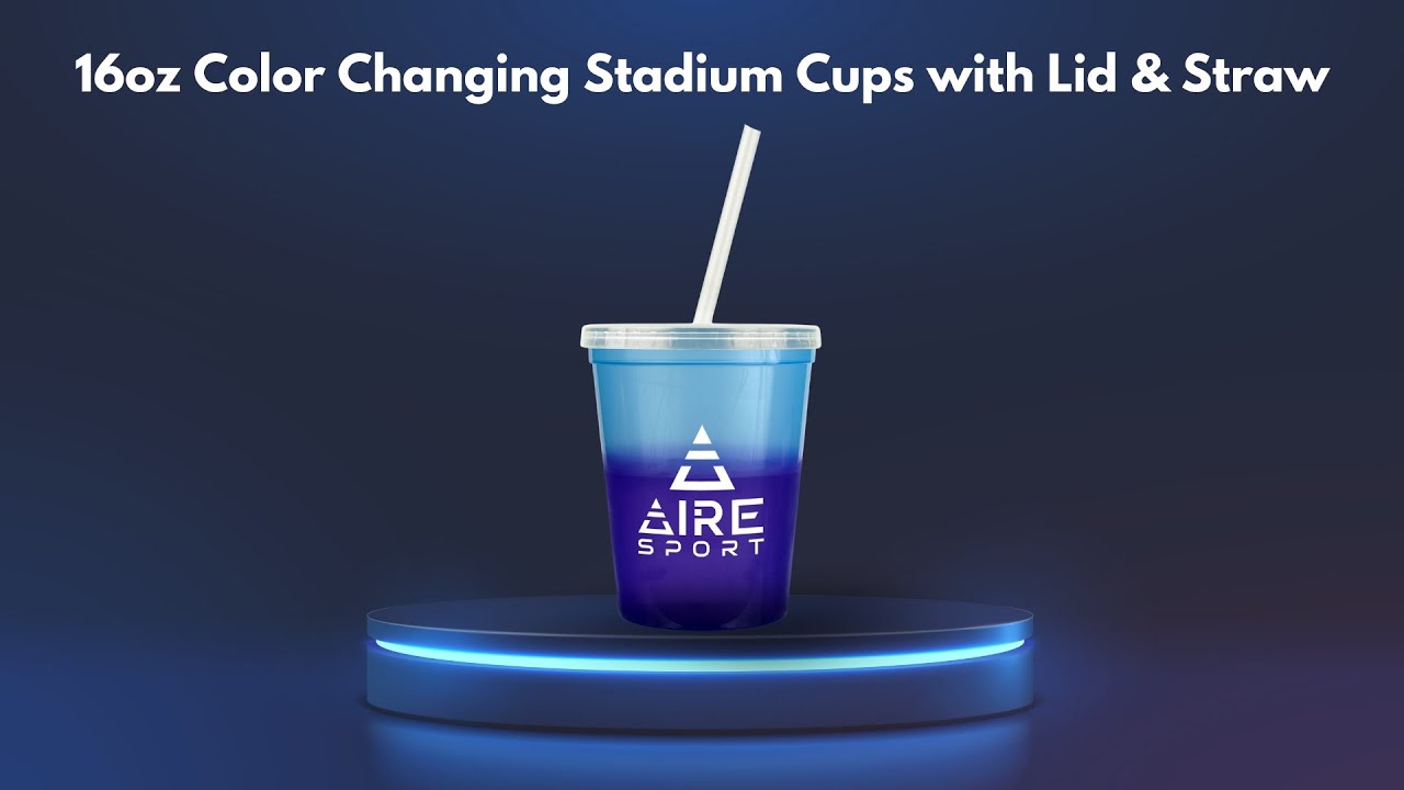16oz Color Changing Stadium Cups - YouTube