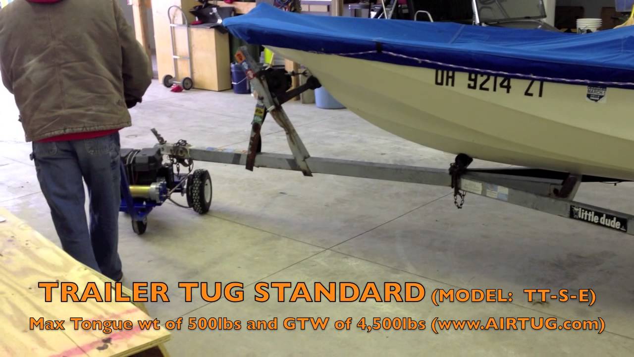 Airtug Trailer Tug S-E - tight maneuverability - YouTube