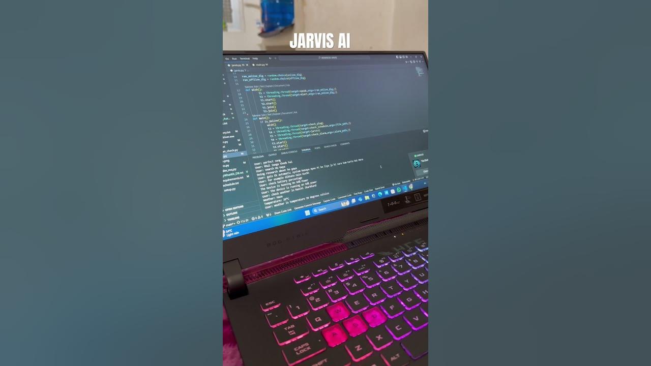 JARVIS AI DEMO | Make Your Own Ai assistant for PC | #jarvis #aiassistant #ironman #coding # ...
