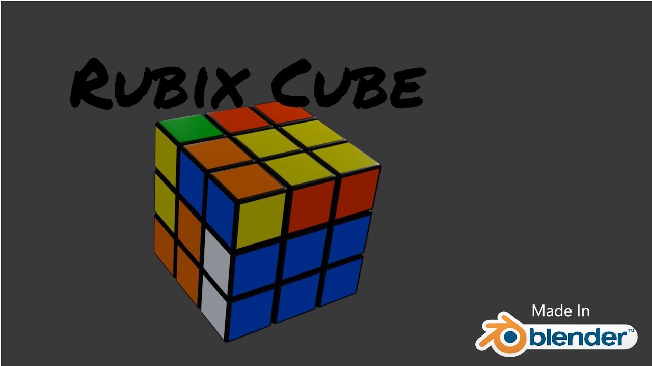 Rubix Cube Animation - Made In Blender - YouTube