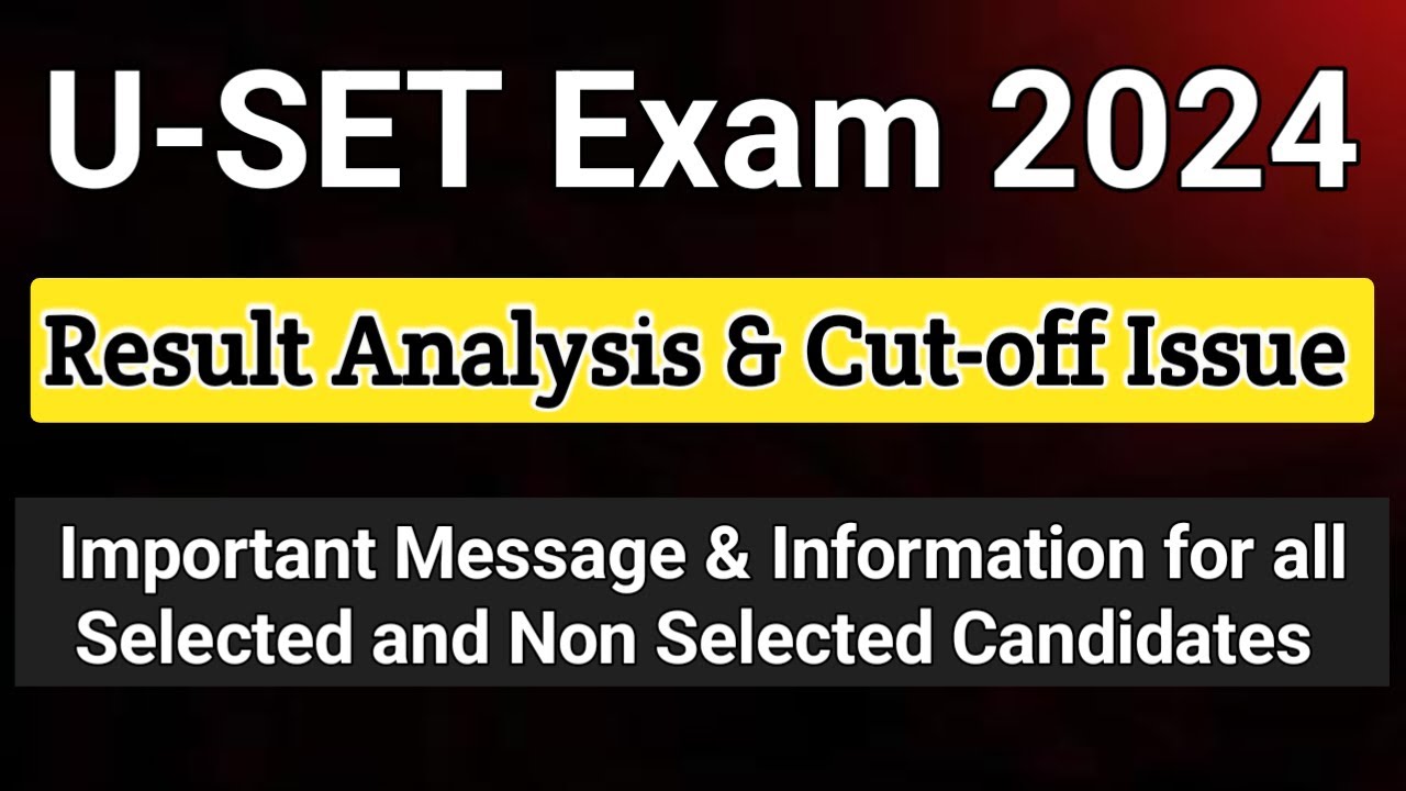 🔥U SET Exam 2024 Result | USET Exam Cut off | Uttarakhand SET Exam ...