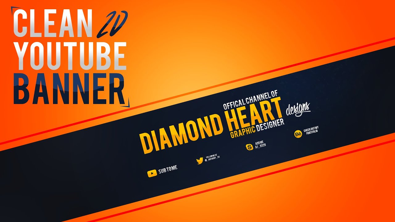 Speedart: Personal Clean 2D Banner - YouTube