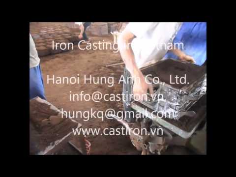 Sand pattern making at our iron casting foundry in Vietnam - YouTube