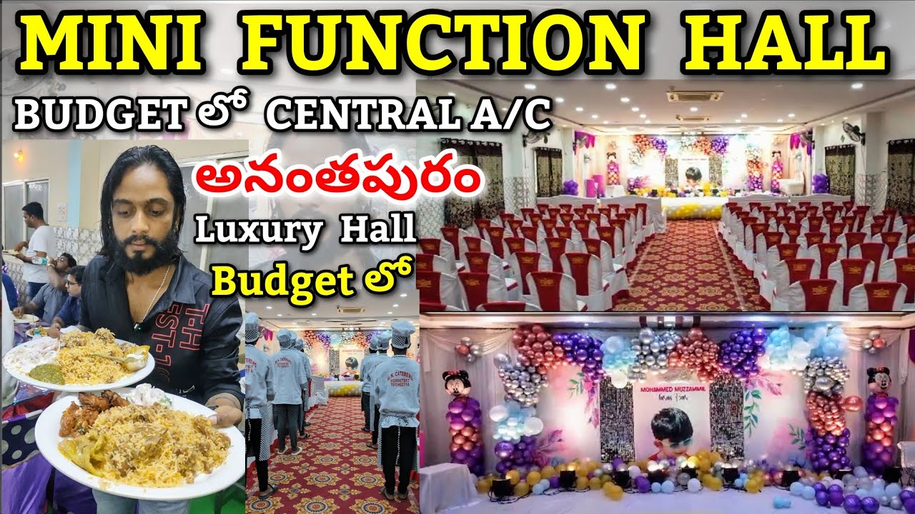 Radiant Mini Function Hall Central A/C | Tapovanam - Anantapur | Budget ...
