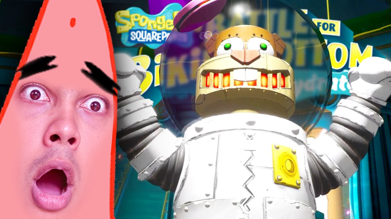PATRICK STAR VS SANDY ROBOT - YouTube