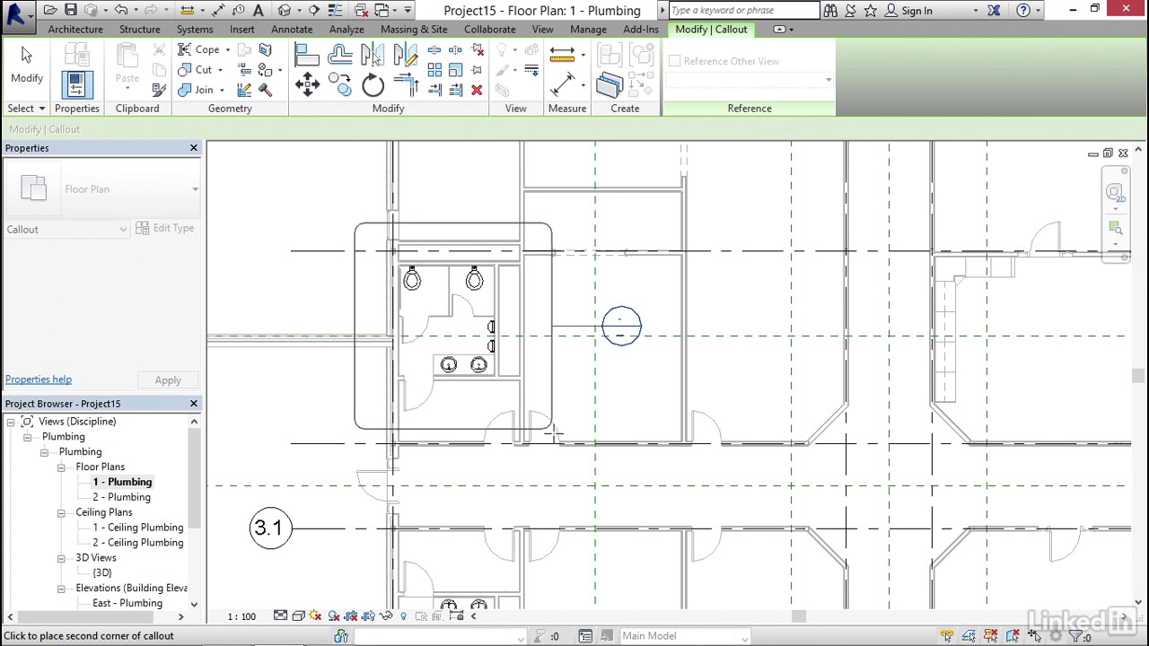Revit base Creating a plumbing 1 view - YouTube