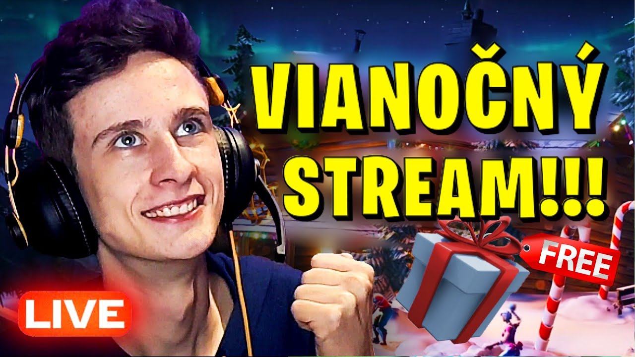 🔴 NAŽIVO [2K] - FORTNITE 🔥 VIANOČNÁ SÚŤAŽ O 6000 V-BUCKS, CUSTOMKY ...
