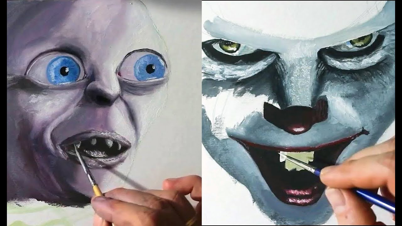 9 drawings of cool drawings in one video - YouTube