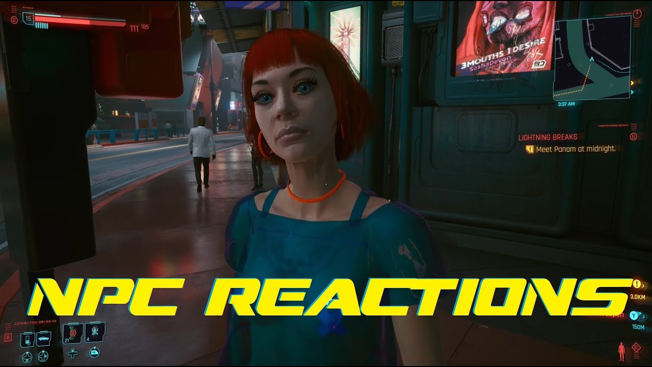 Cyberpunk 2077 NPC Reactions 4K - YouTube