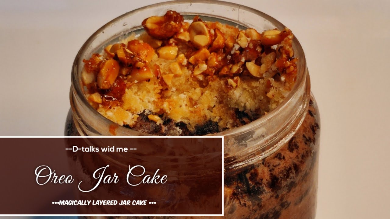 Magically layered Oreo Jar cake recipe😋/Birthday Spl with minimal ...