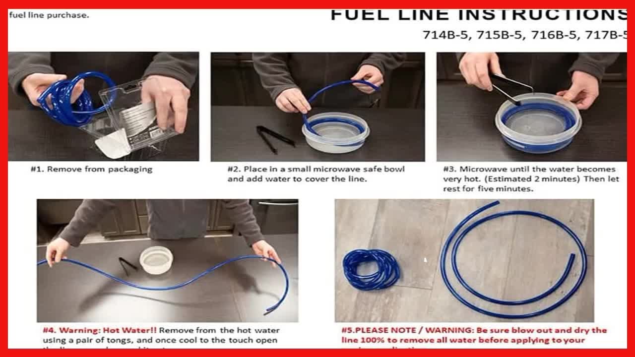 Raider Polyurethane Fuel Gas Line Tubing Hose Roll Blue (5 Ft. x 1/4 In ...