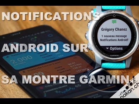 Garmin: afficher les notifications Android sur sa montre