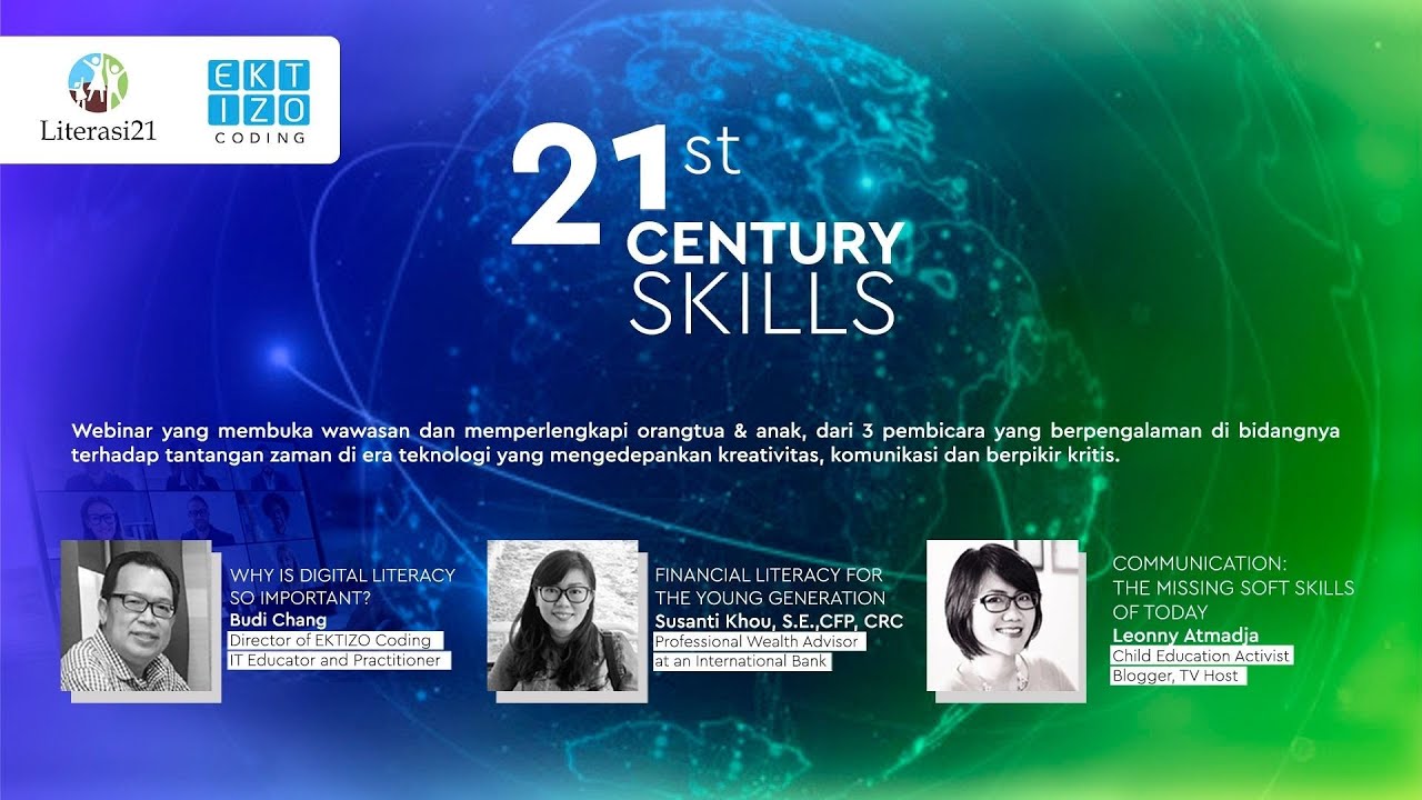 EKTIZO Coding & Literasi21 Webinar 21st Century Skills 2021 - YouTube