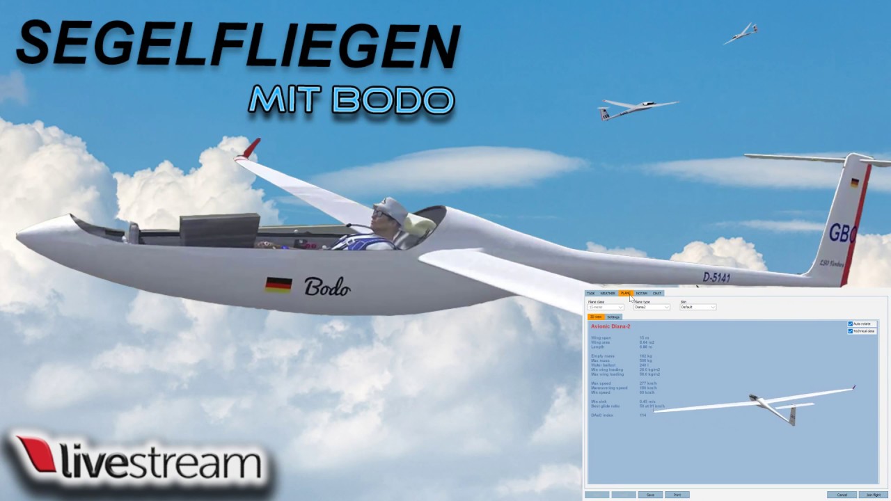 Condor 2 Segelflugsimulator mit Bodo - YouTube