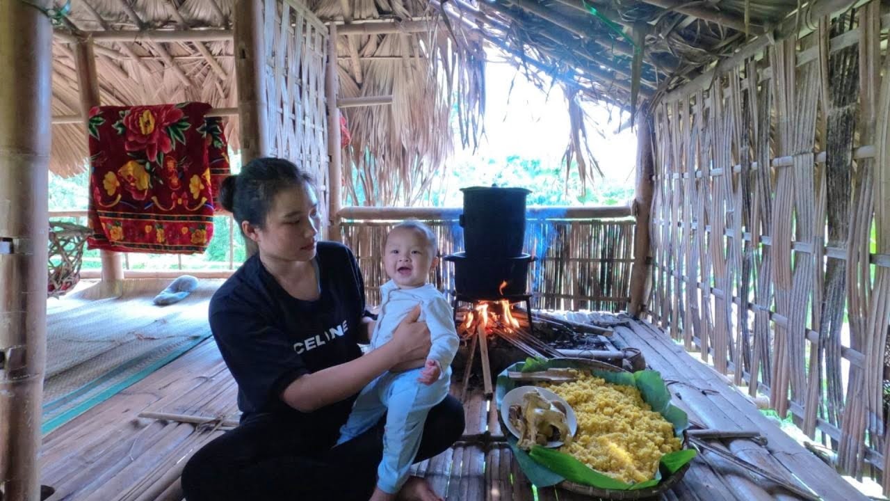 FULL VIDEO: 515 Busy Days of Construction - Single Mother Builds Bamboo ...