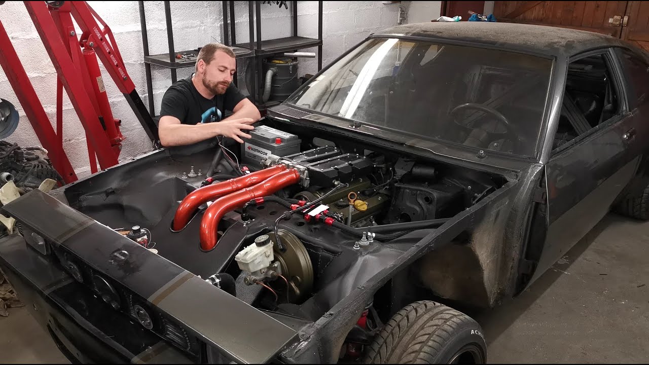 Le V6 "MUSCLE CAR" Project #12, mise en place final - YouTube