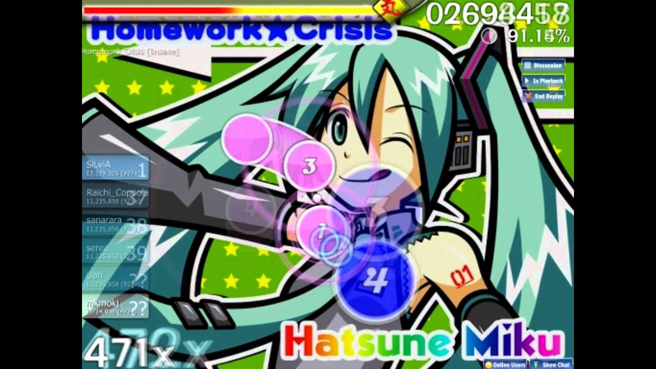 osu!Hatsune Miku - Homework Crisis by mkmok - YouTube